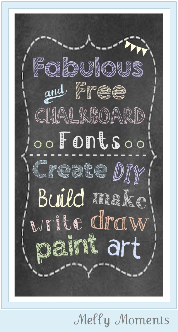 Top of the List Tuesday: Font Fun (Chalkboard)
